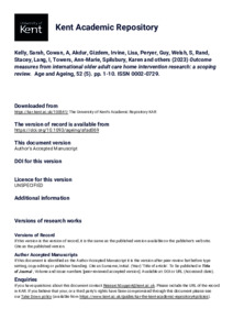 Outcome measures from international older adult care home intervention research: a scoping ...